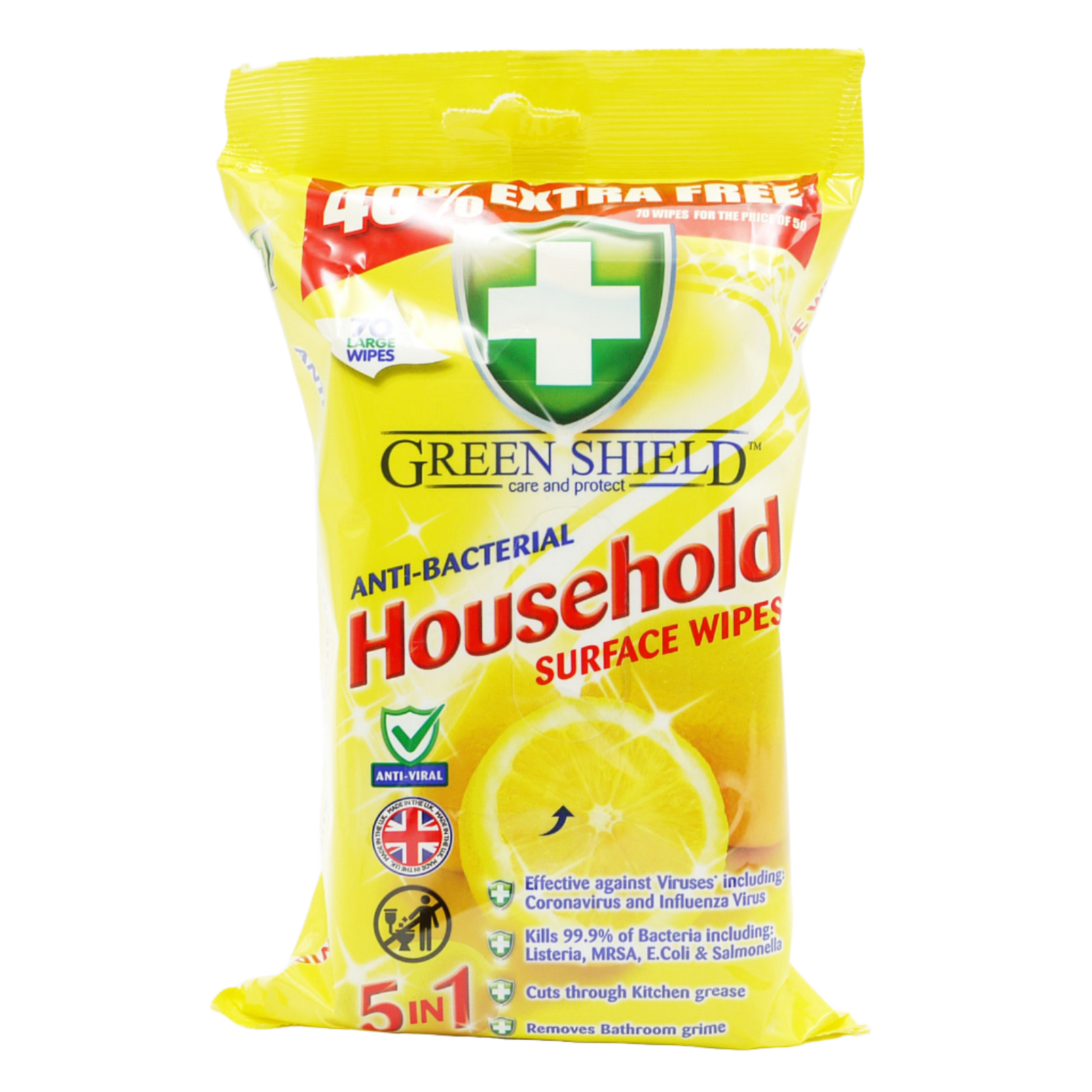 Wet Ones Green Shield Anti-Viral Handy Pocket Wipes - (15 Packets X 12 ...