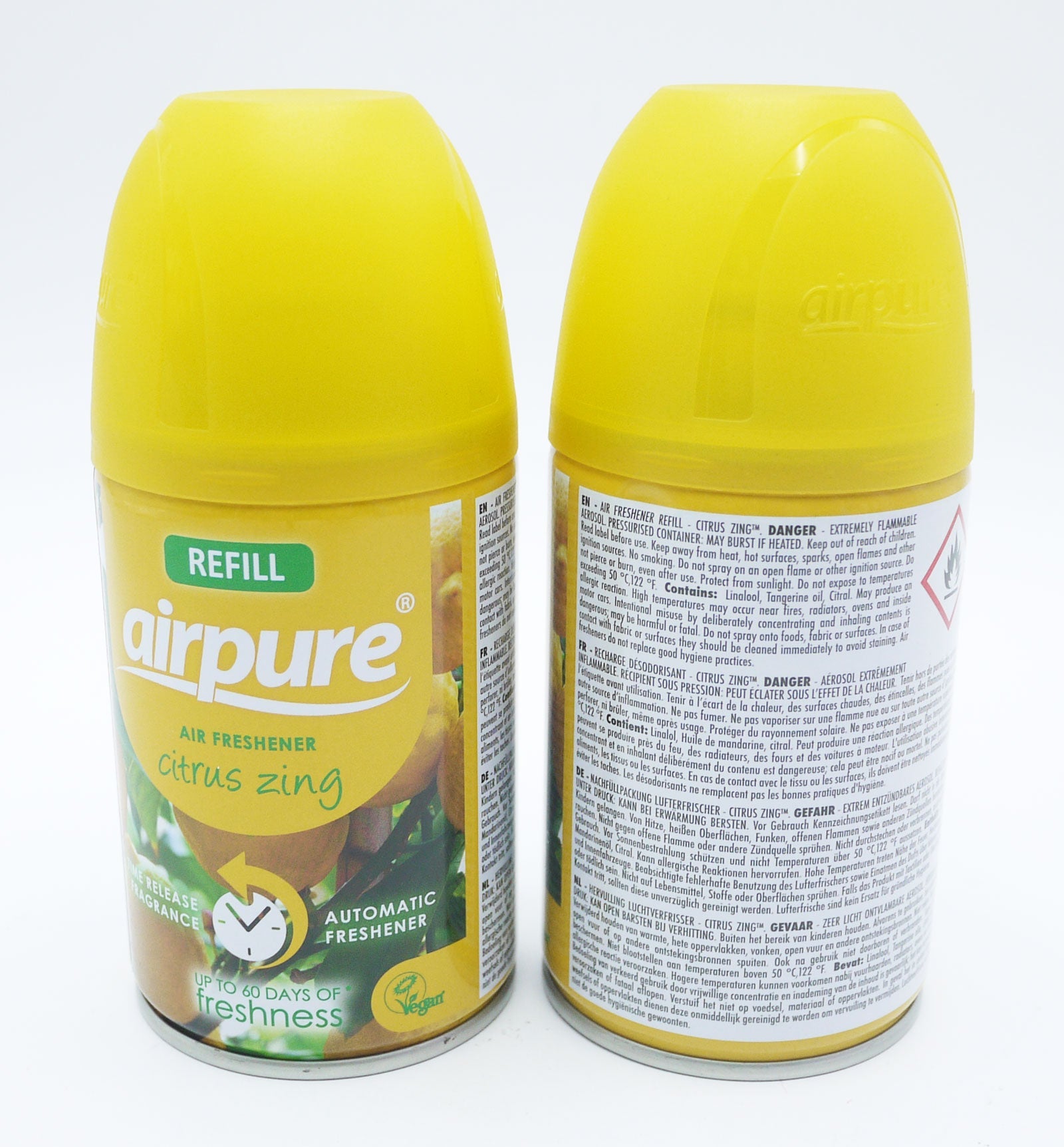 Airpure Air Freshener Auto Refill Citrus Zing 12 Cans – Tissuewholesaler